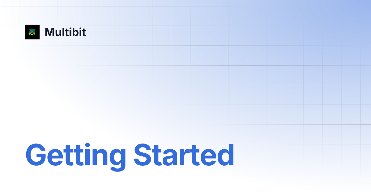 Getting Started | Multibit