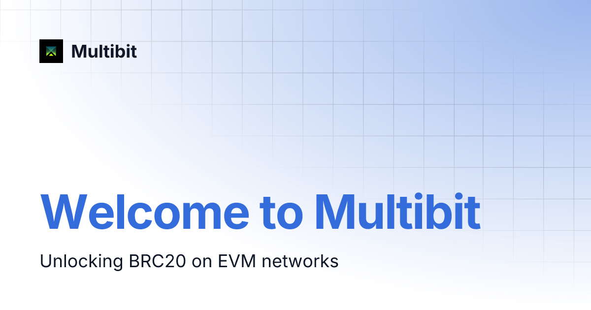 Welcome to Multibit | Multibit